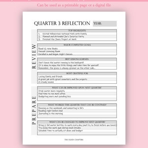 Quarter 3 Goal Printable Bundle | Quarterly Goal Planner | Digital Goal ...