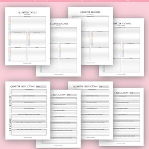Undated Goal Printable Planner | Goal Planner Printable | Goal Tracker ...
