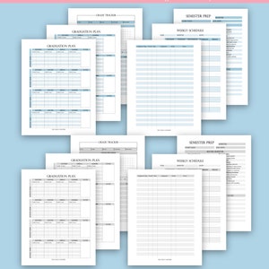 University Planning Printable Bundle | Student Planner | Graduation ...