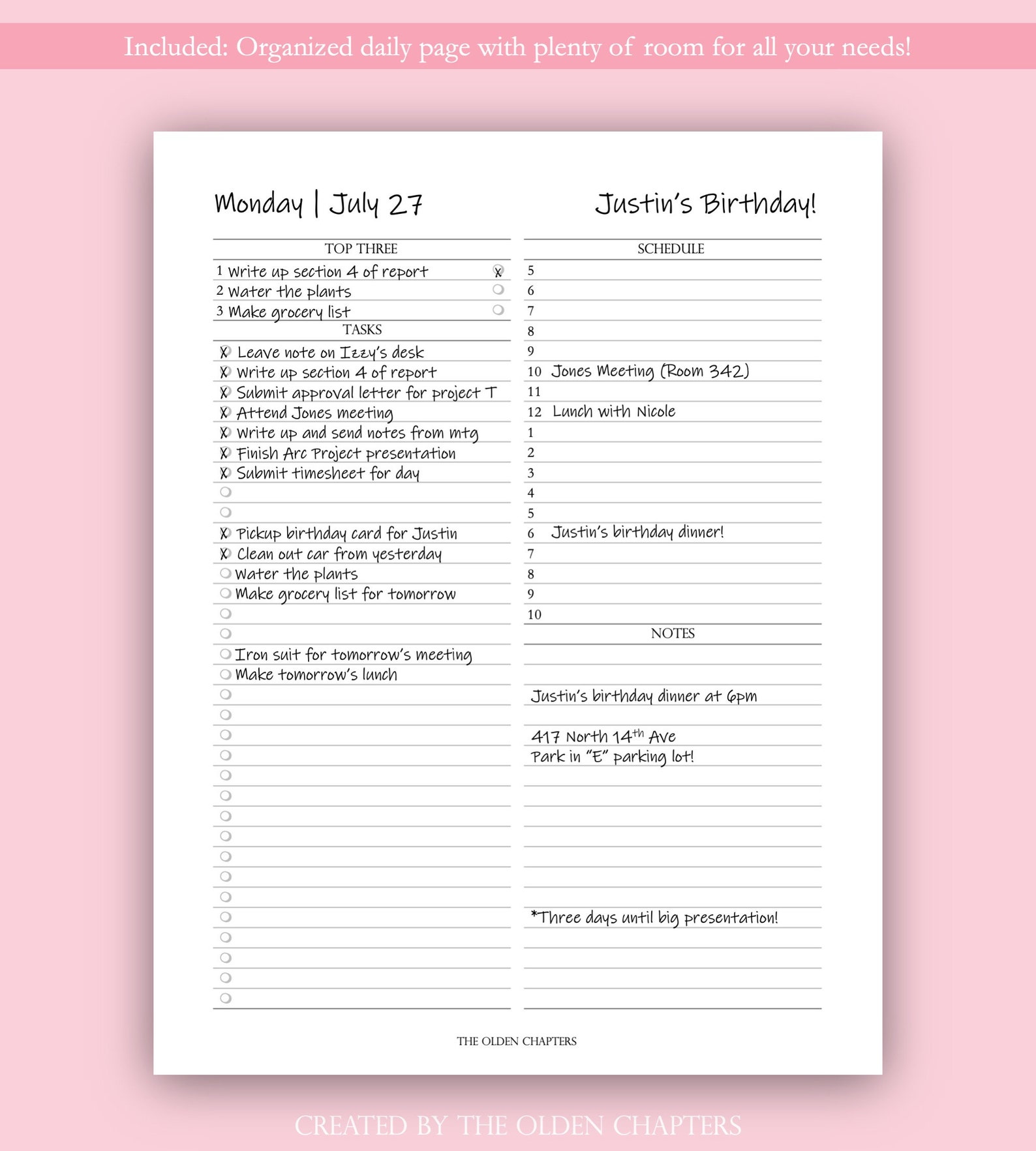 Undated Printable Planner Bundle | Minimal Planner Pages | Undated ...