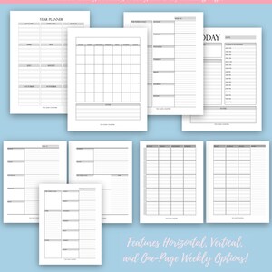 Neutral Printable Student Planner Undated | College Student Planner ...