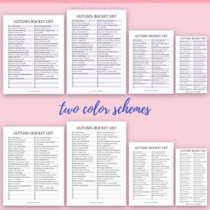 Seasonal Bucket List Printable Bundle | Holiday Planner | Winter ...