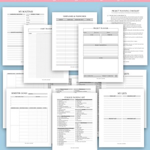 Neutral Printable Student Planner Undated | College Student Planner ...