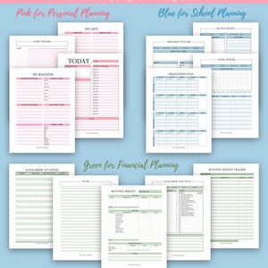 Student Printable Planner Undated | College Student Planner | Academic ...