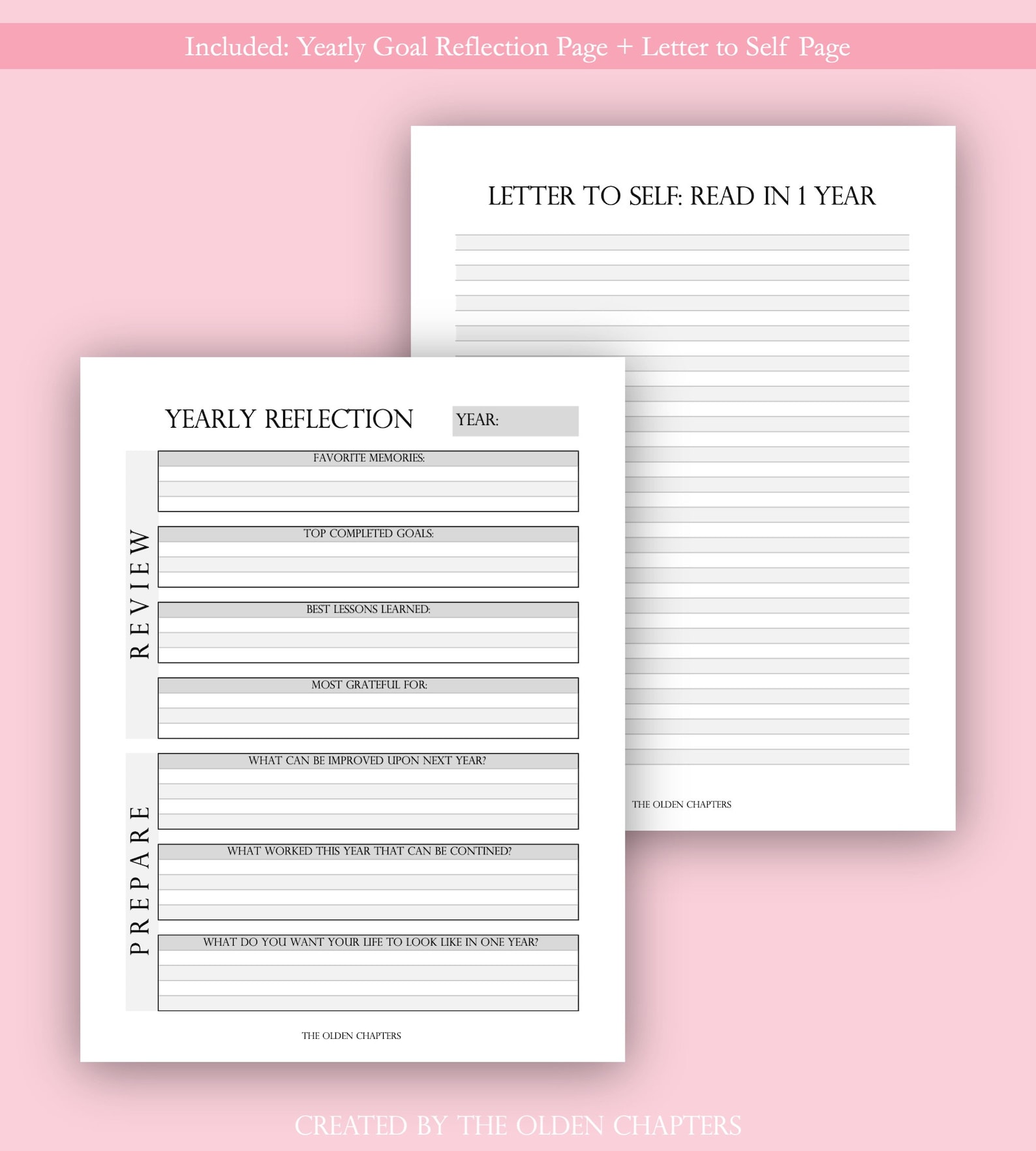 Goal Reflection Worksheet Printable Bundle | Goal Worksheet | Digital ...