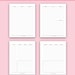 Undated Printable Planner Bundle | Minimal Planner Pages | Undated ...