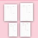 Undated Printable Planner Bundle | Minimal Planner Pages | Undated ...