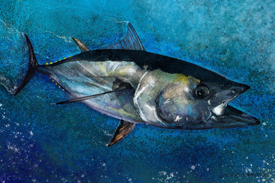 The Bluefin Tuna Painting - Etsy