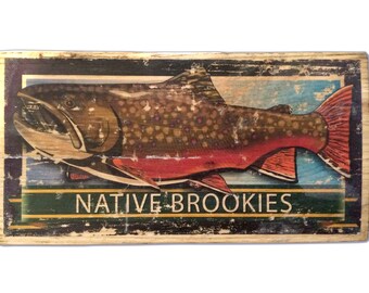 Brook Trout Sign - Etsy