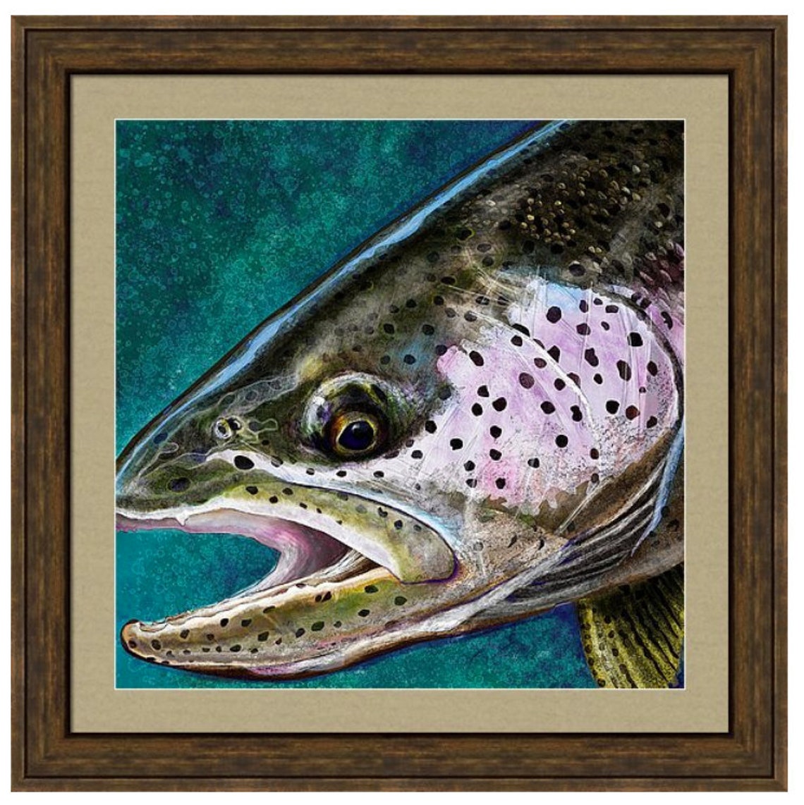 The Steelhead Trout Painting, Giclee Prints - Etsy