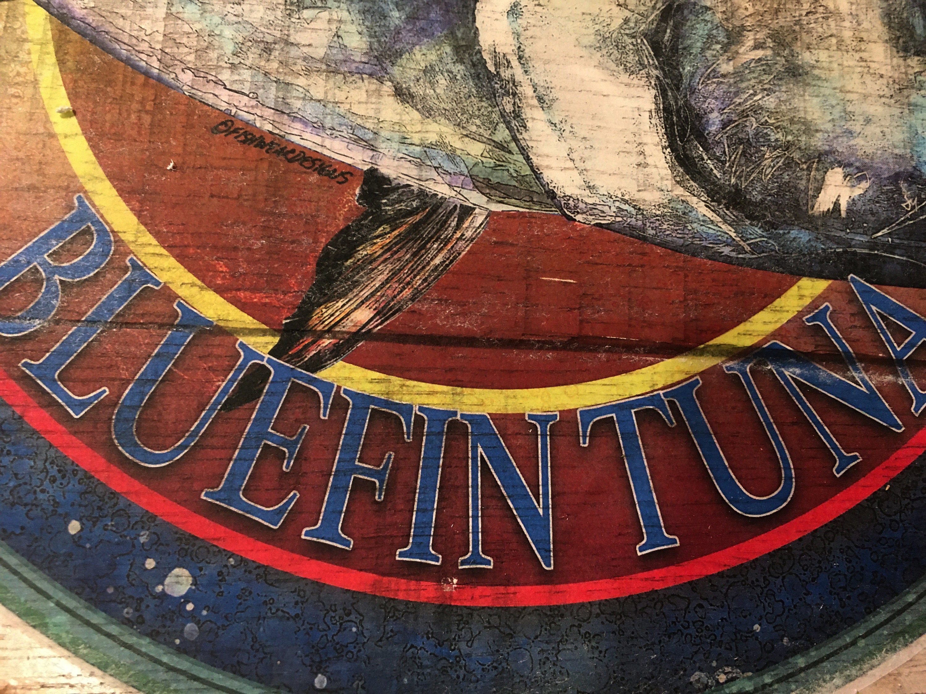 Rustic Wood Sign, Bluefin Tuna 15 X 11, Tuna Fishing Sign Home Decor ...