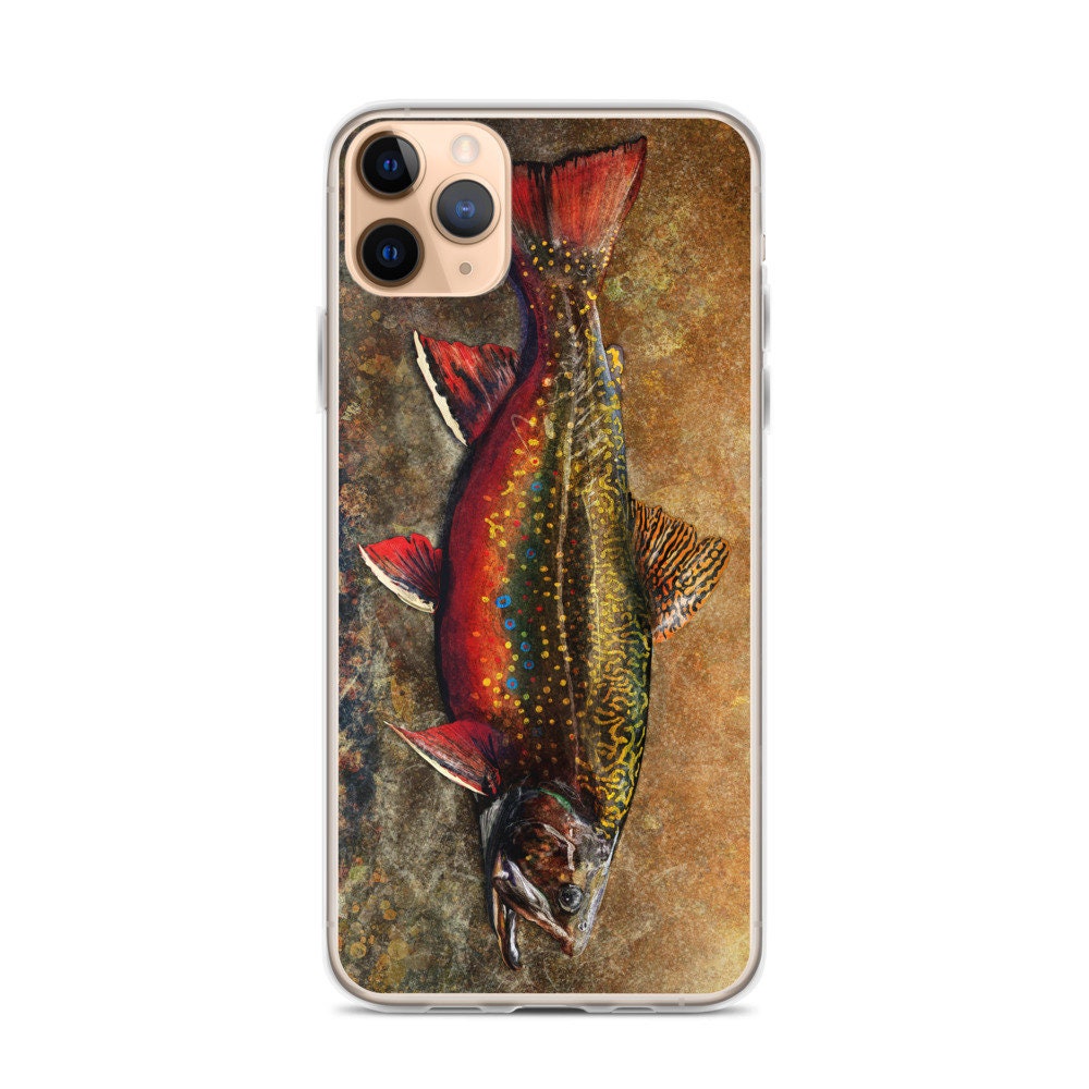 Spawning Male Brook Trout, Illustrated iPhone Case - Etsy