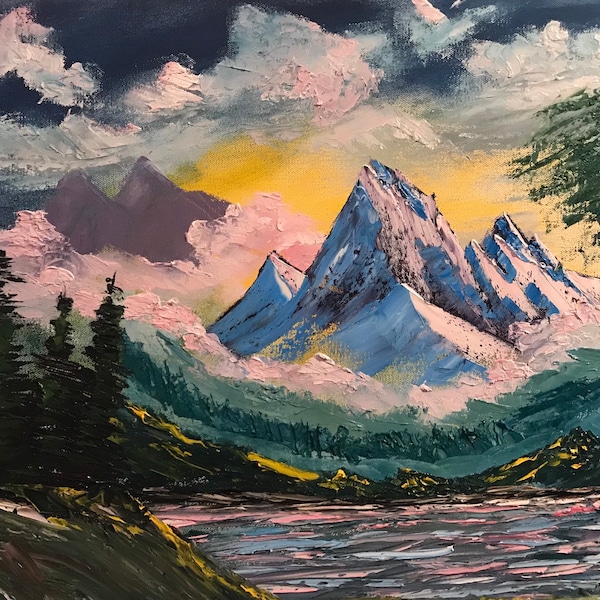 Bob Ross Signed Original Paintings - Etsy