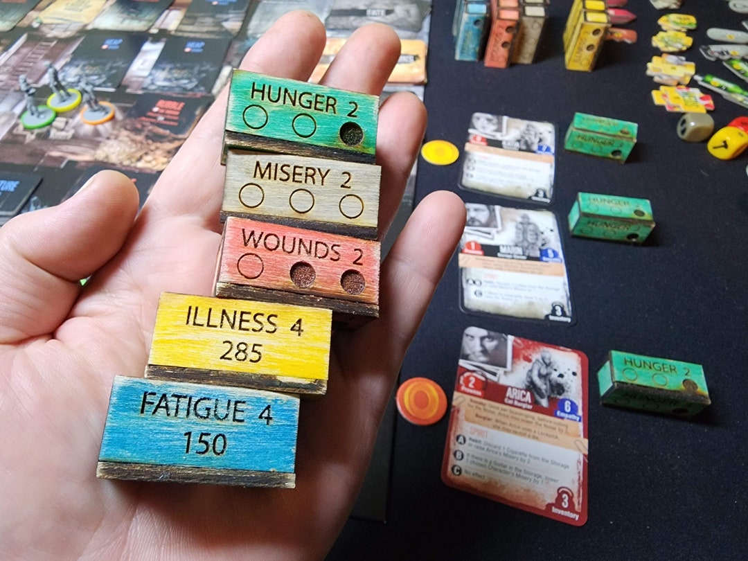 Hunger, Misery, and Other Counters for Use With This War of Mine Board ...