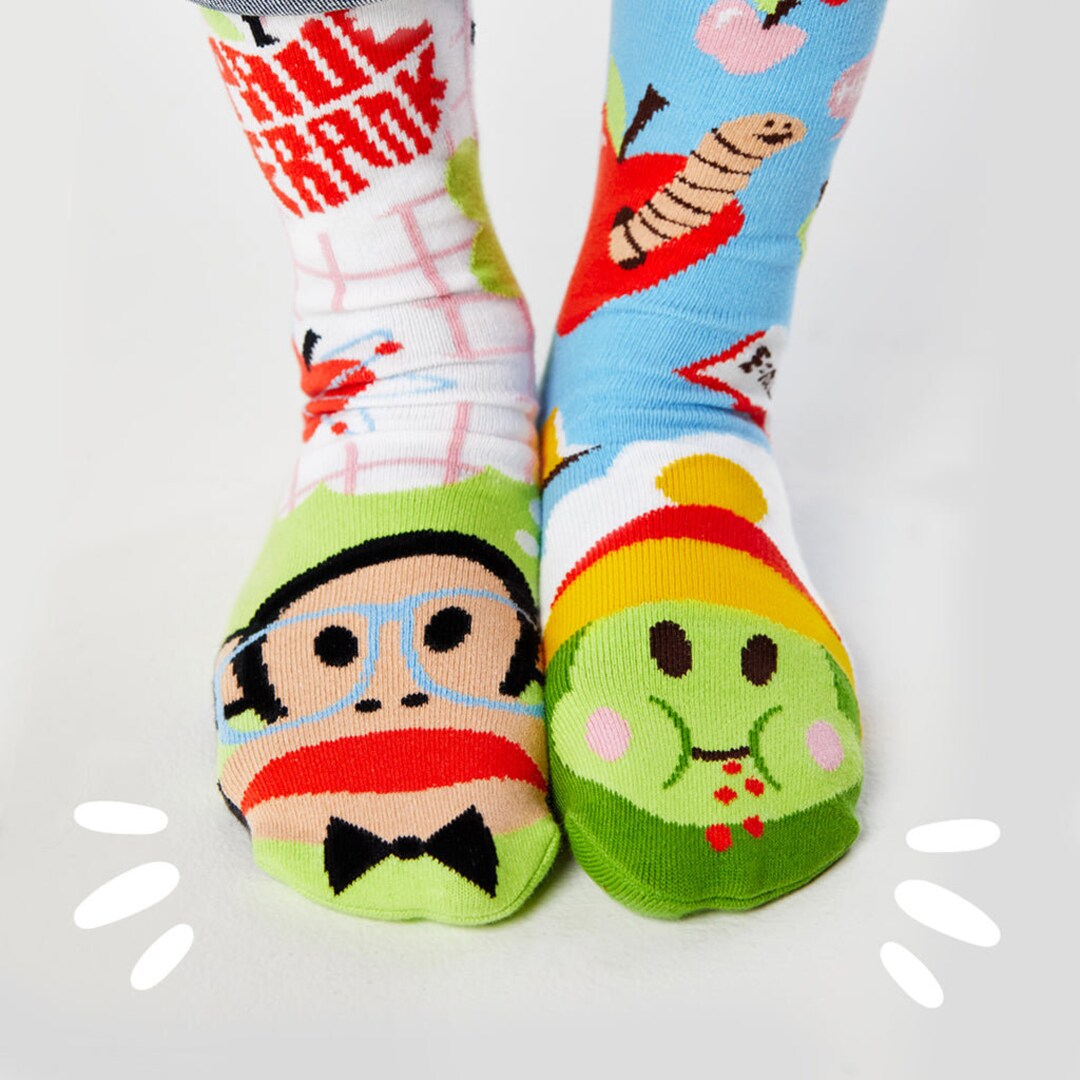 Julius the Monkey & Sam the Bookworm Fun Adult Socks by Paul Frank™ - Etsy