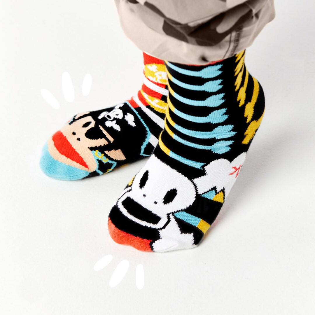 Julius the Monkey & Skurvy the Pirate Skull Cool Adult Socks by Paul ...