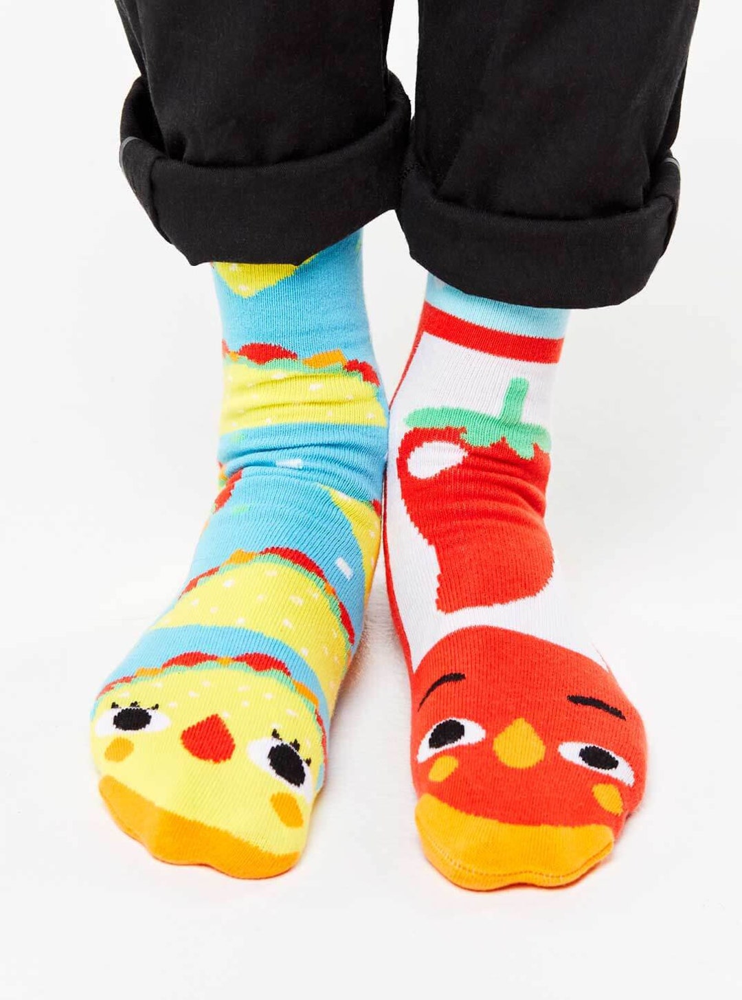 Taco & Sauce Mismatched Kids Socks Fun Socks Crazy Socks - Etsy