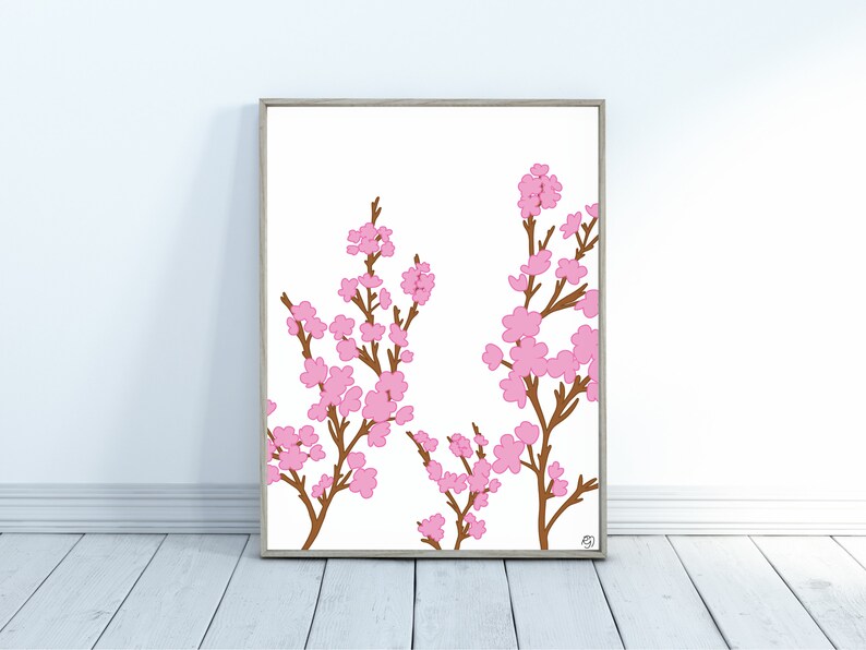 Cherry Blossom Print, Instant Download - Etsy
