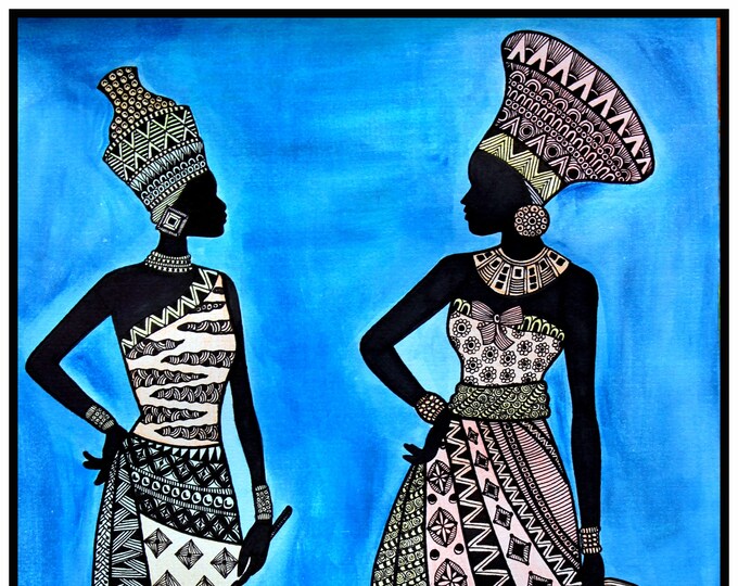 Ethnic African Zentangle Art Print - Etsy India