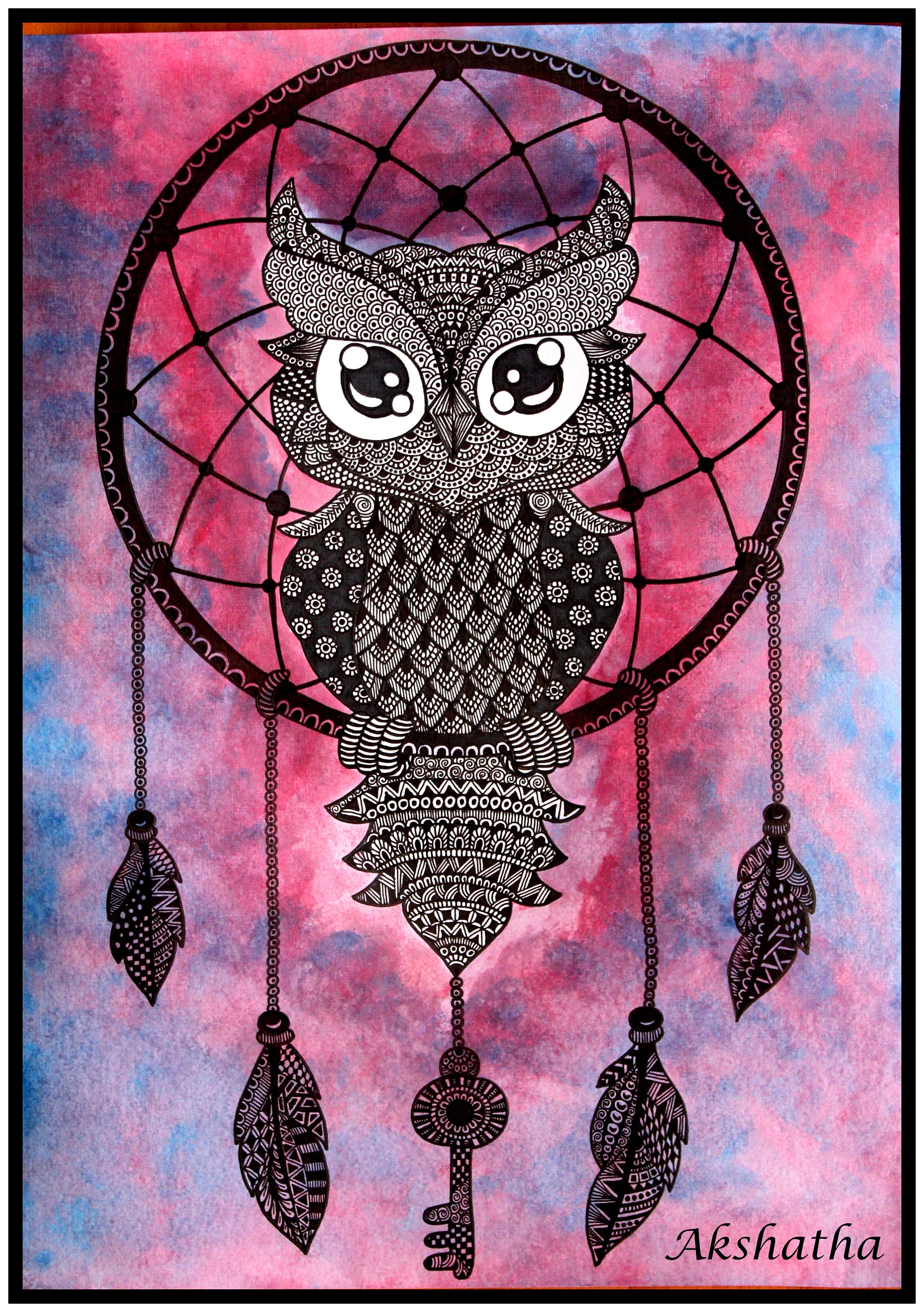 Zentangle Owl