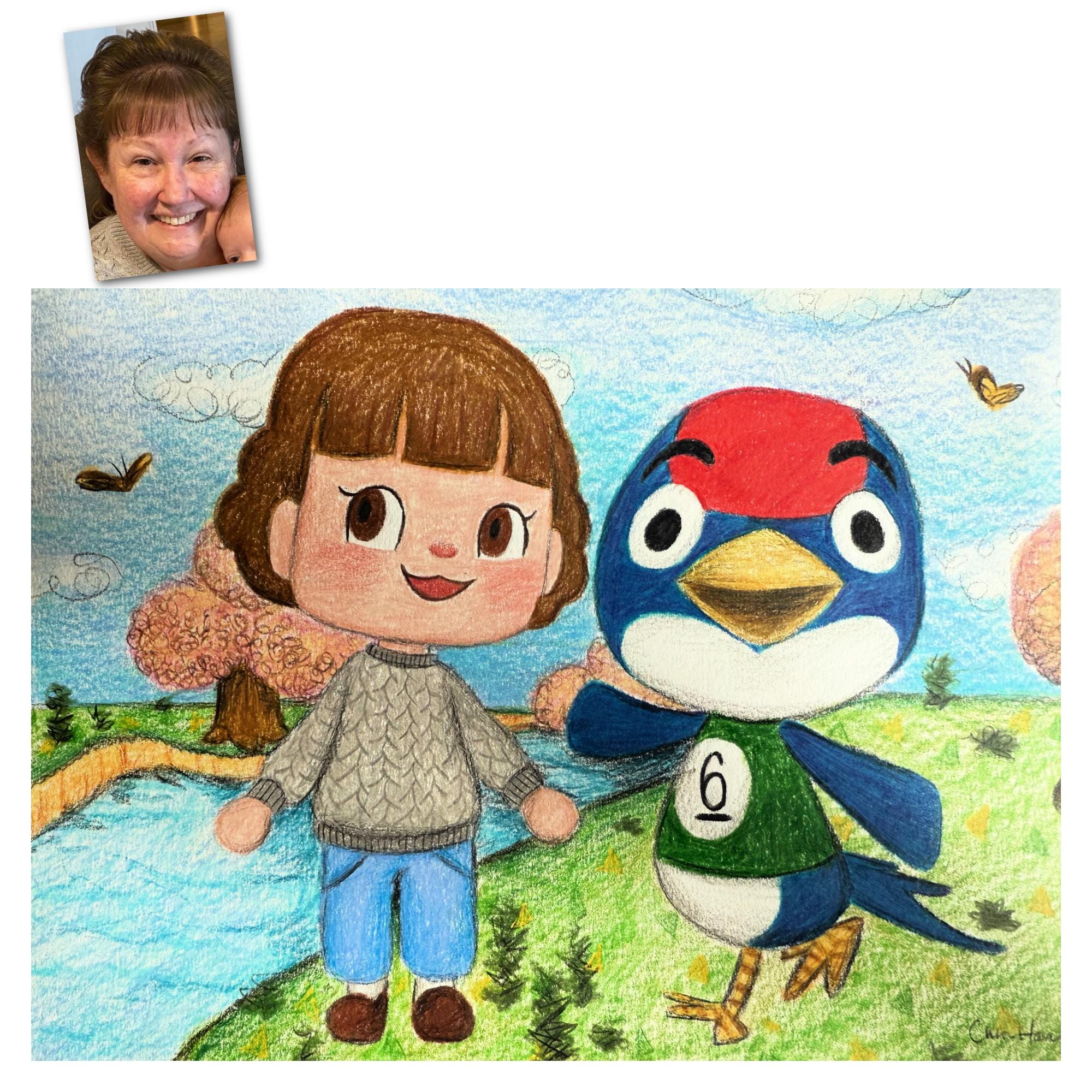 Animal Crossing Custom Portrait Drawing | Animal Crossing Portrait ...