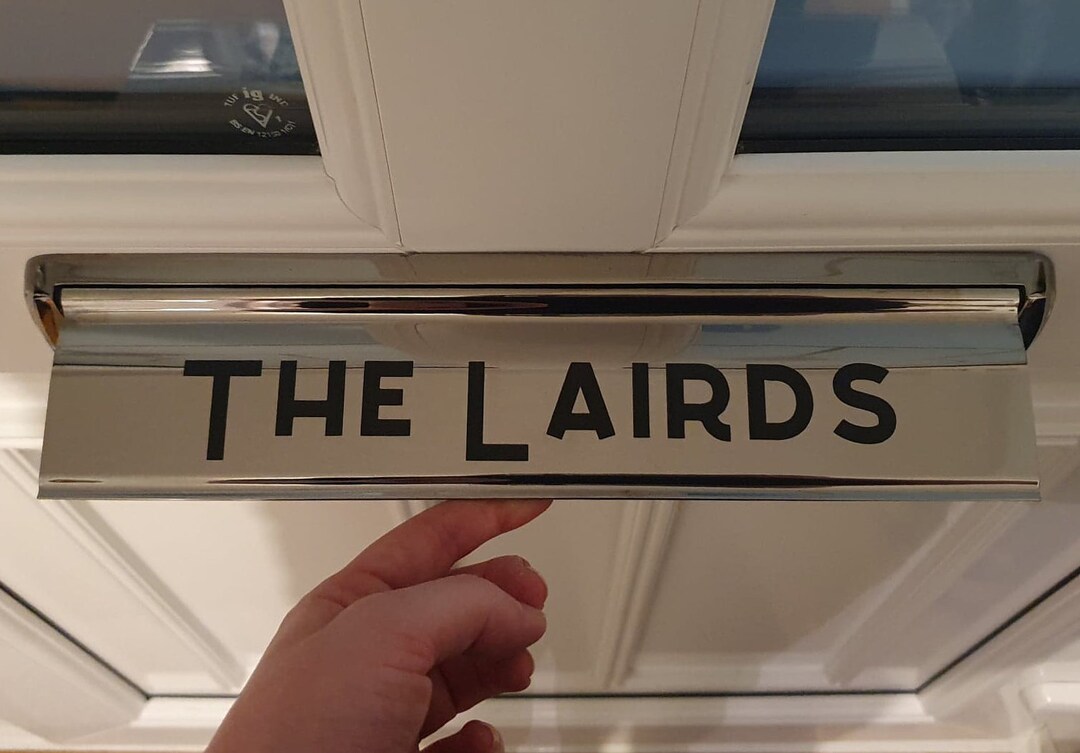 Personalised Letterbox/door Vinyl Decal Sticker Your Name - Etsy