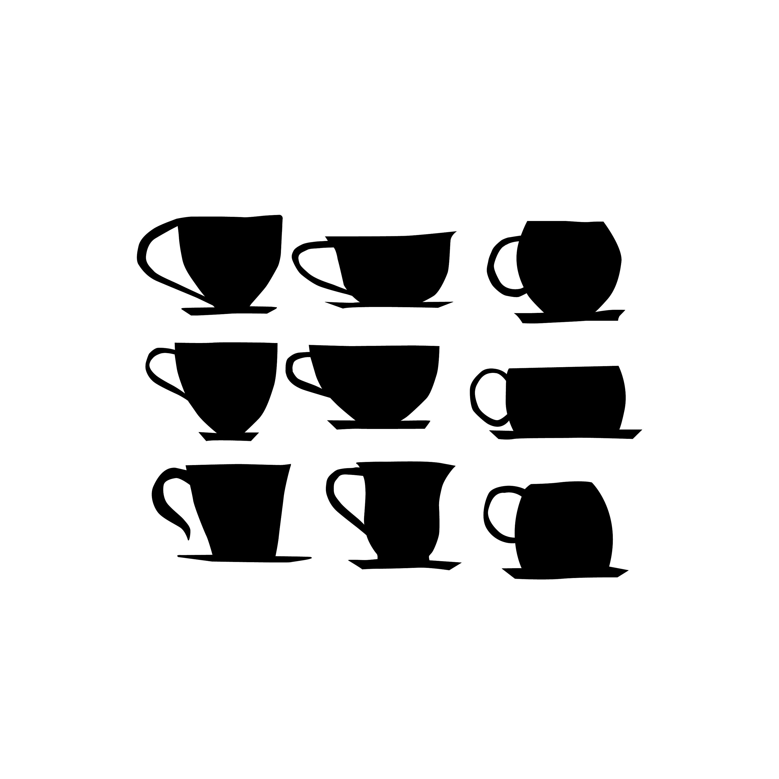 Black Coffee Mug Drawing