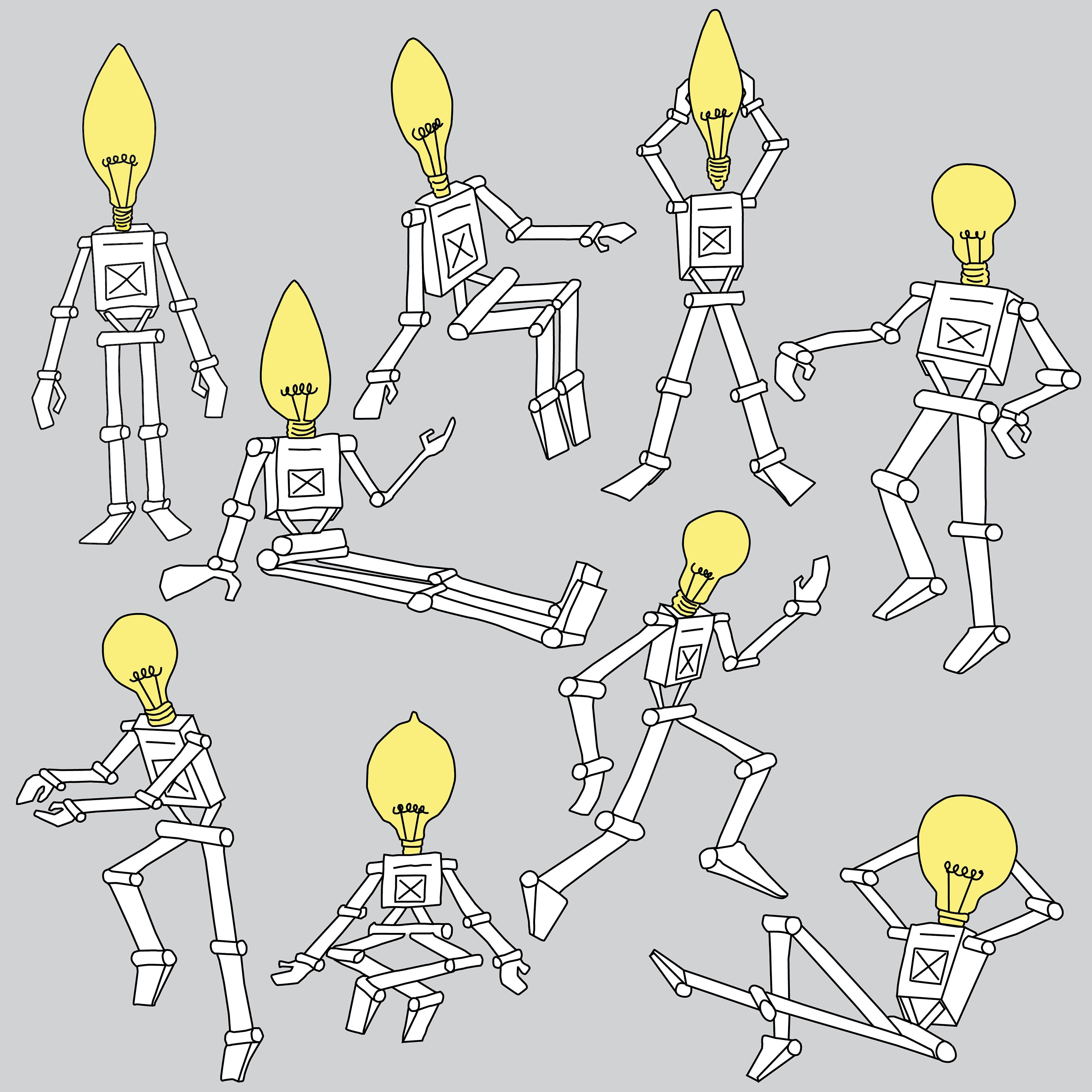 ROBOT Clip Art ILLUSTRATION Instant Download in Svg Pdf Ai - Etsy