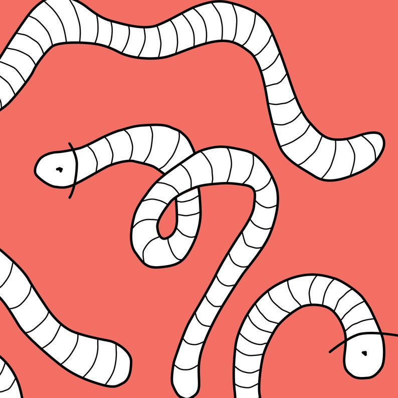 WORMS Clip Art ILLUSTRATION, Instant Download in Svg Pdf Ai Jpg Png Dxf ...