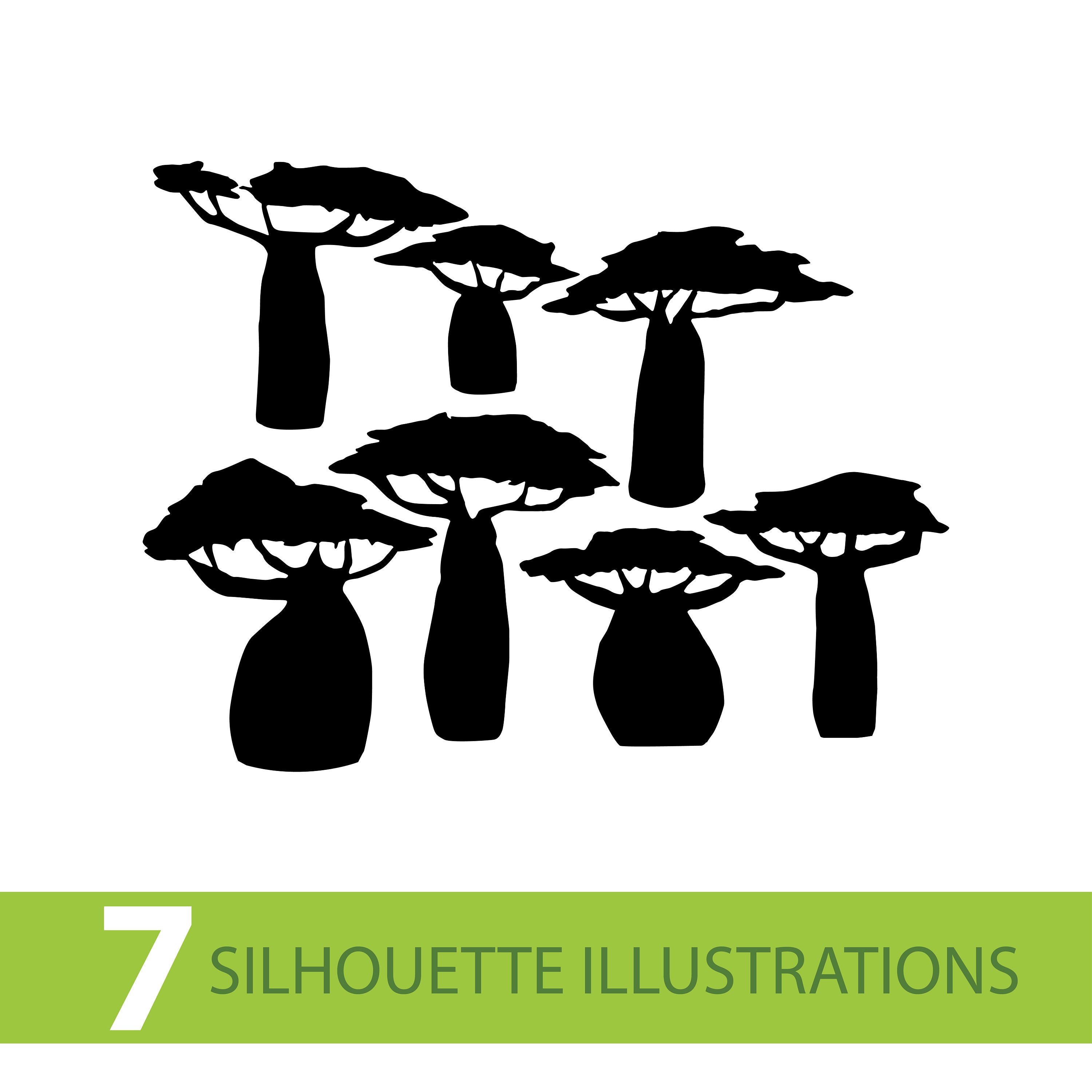 Baobab Tree Silhouette