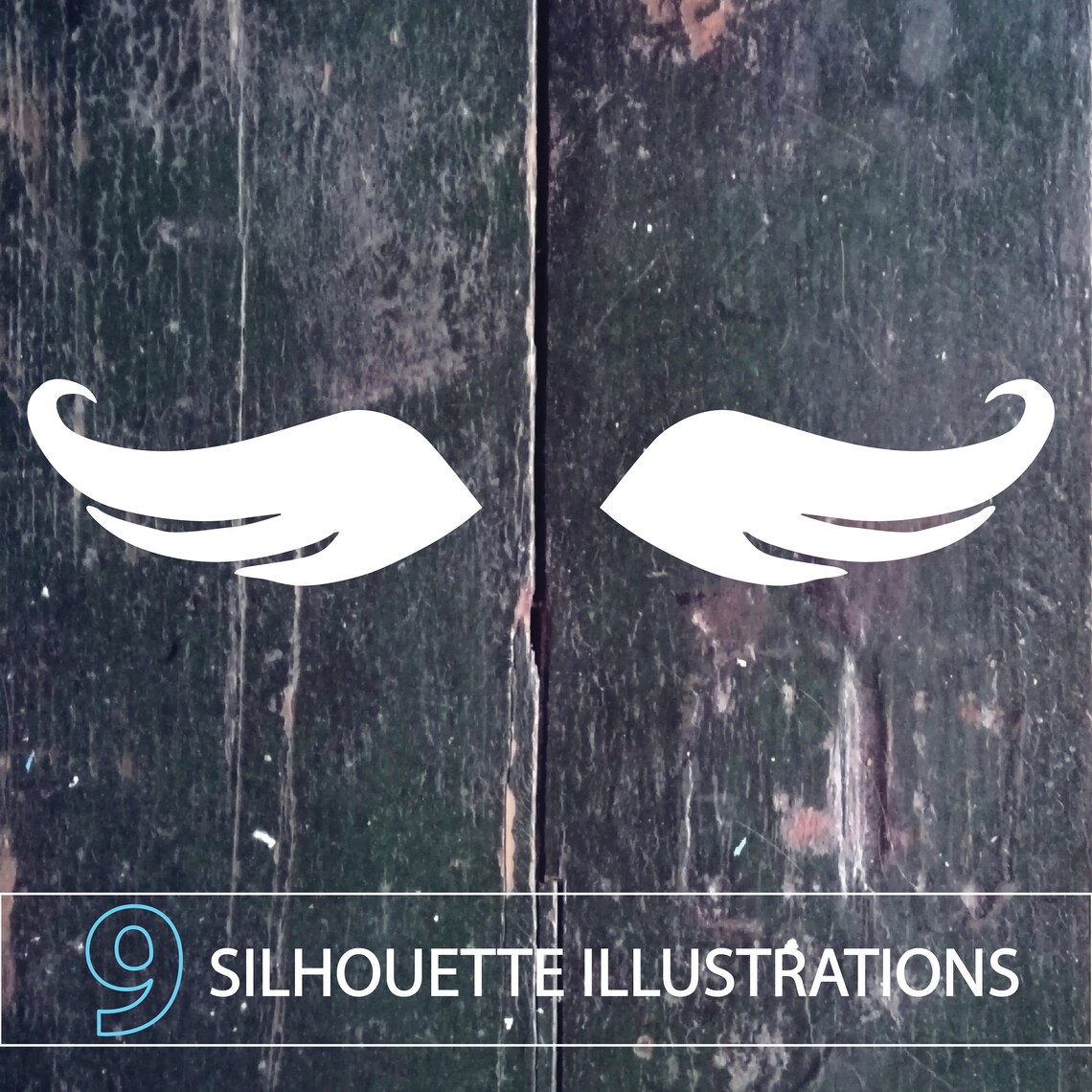 WINGS SILHOUETTE ILLUSTRATIONS Drawing in Svg Pdf Ai Jpg Png - Etsy