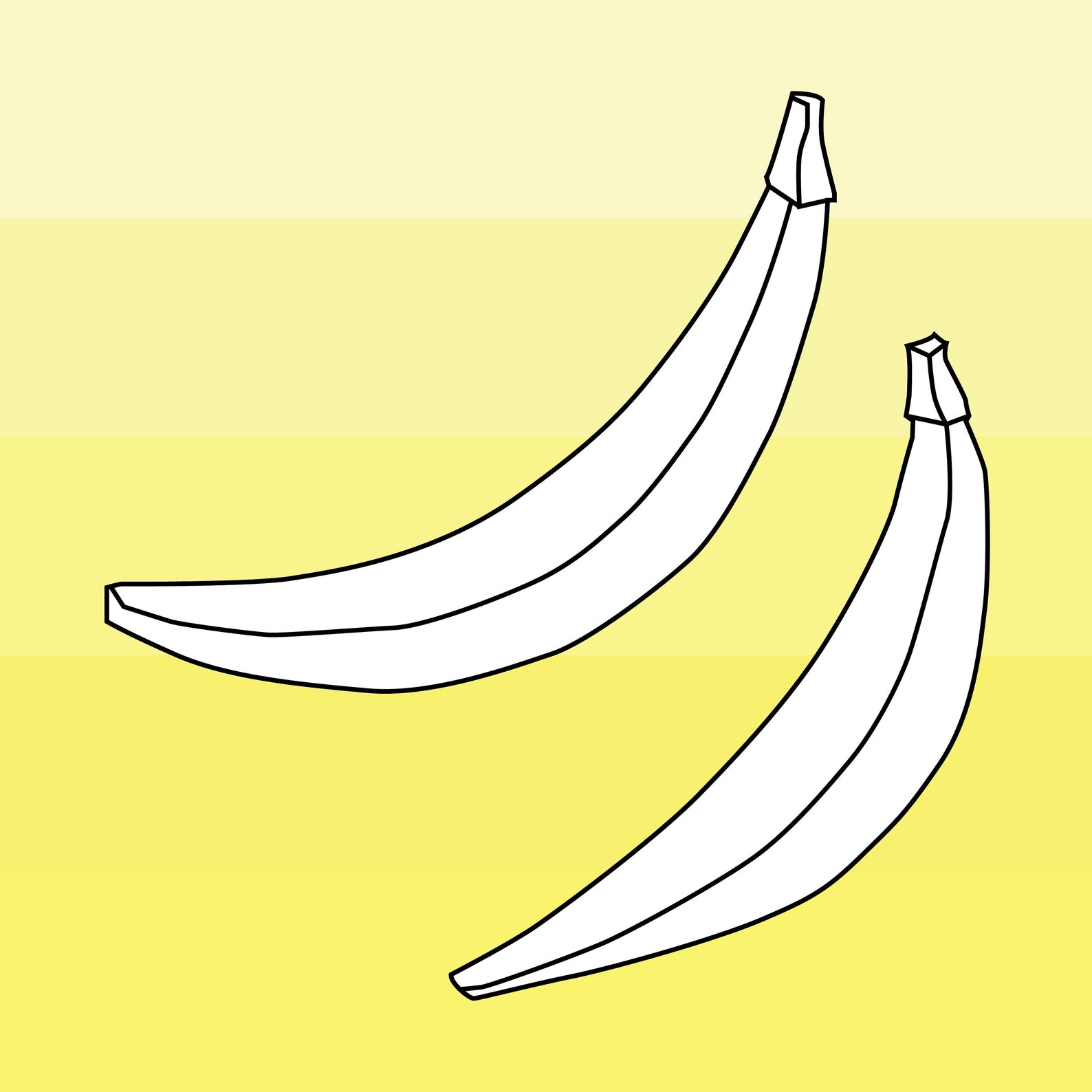 BANANA FRUIT Clip Art ILLUSTRATION, Instant Download in Svg Pdf Ai Jpg ...