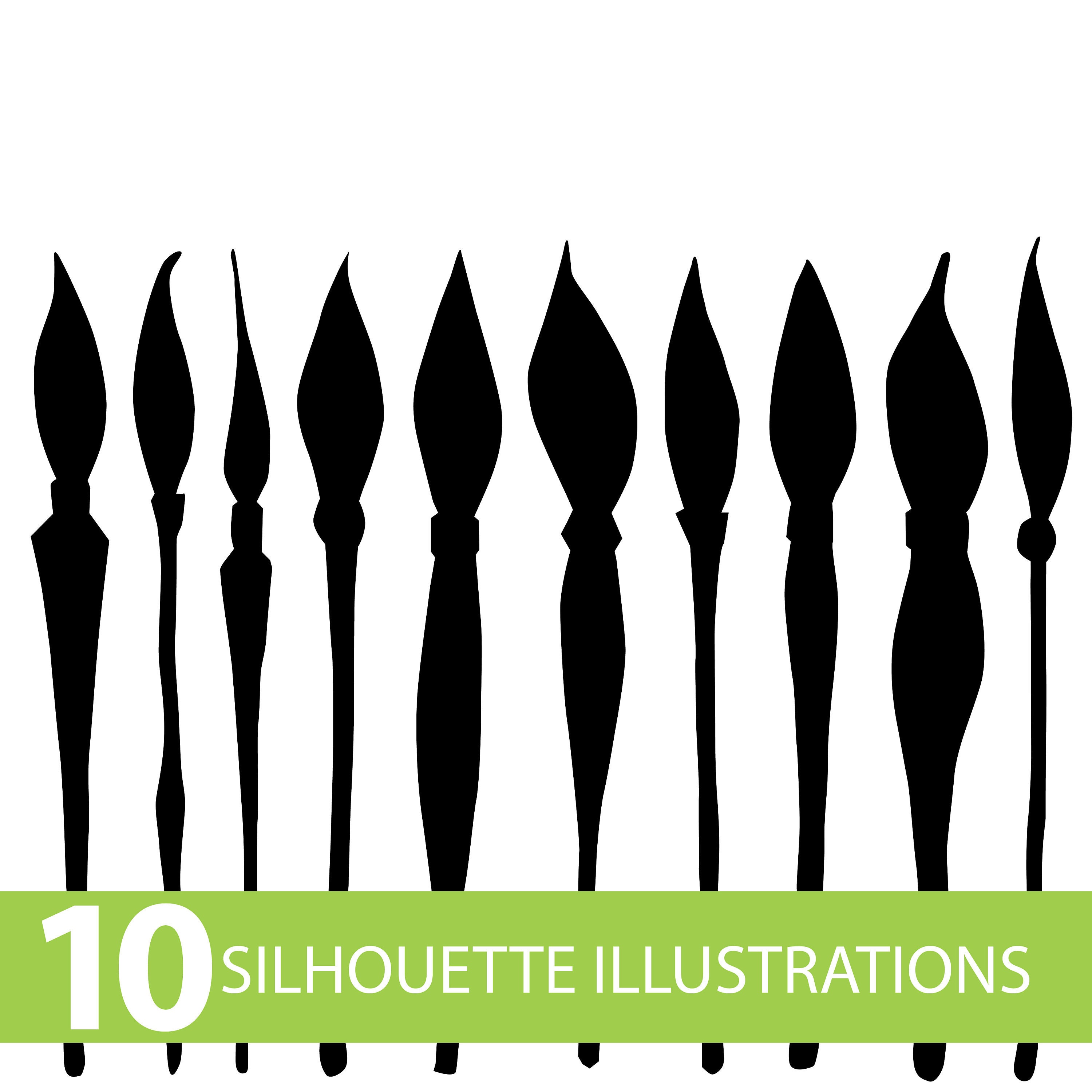 PAINT Brush SILHOUETTE ILLUSTRATIONS Drawing in Svg Pdf Ai - Etsy