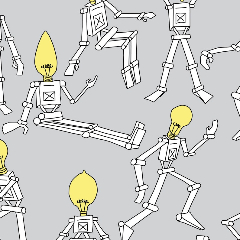 ROBOT Clip Art ILLUSTRATION Instant Download in Svg Pdf Ai - Etsy