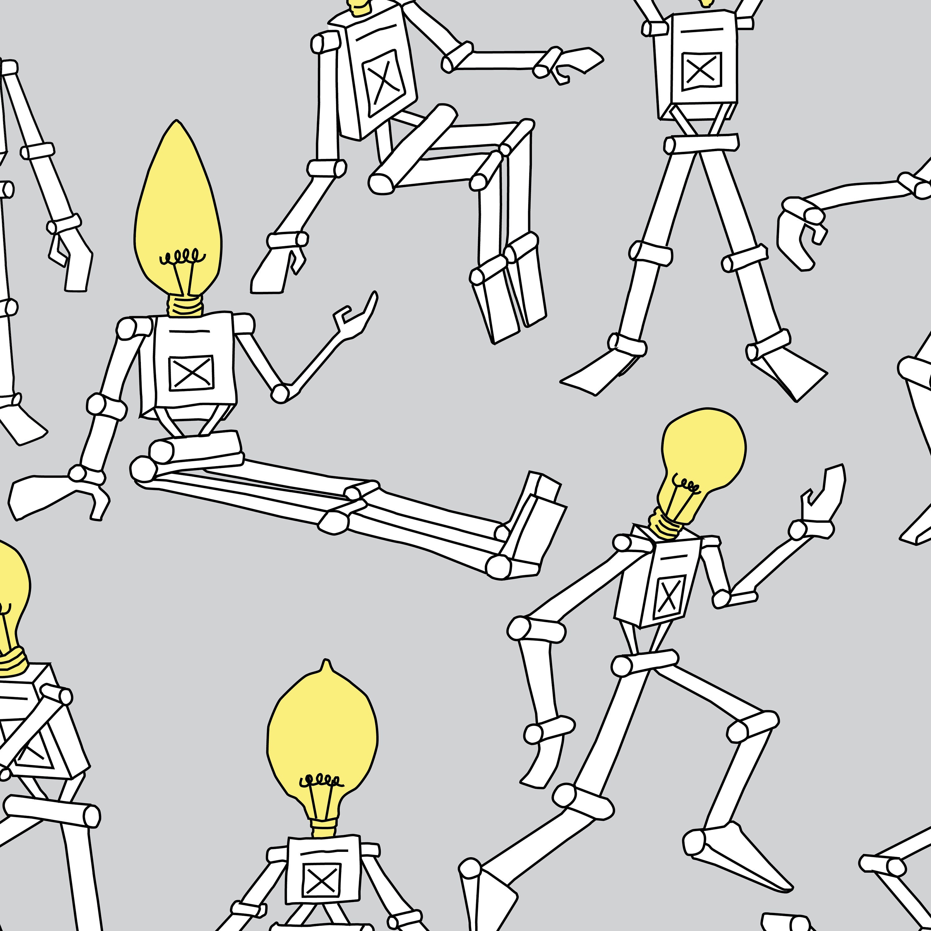 ROBOT Clip Art ILLUSTRATION Instant Download in Svg Pdf Ai - Etsy