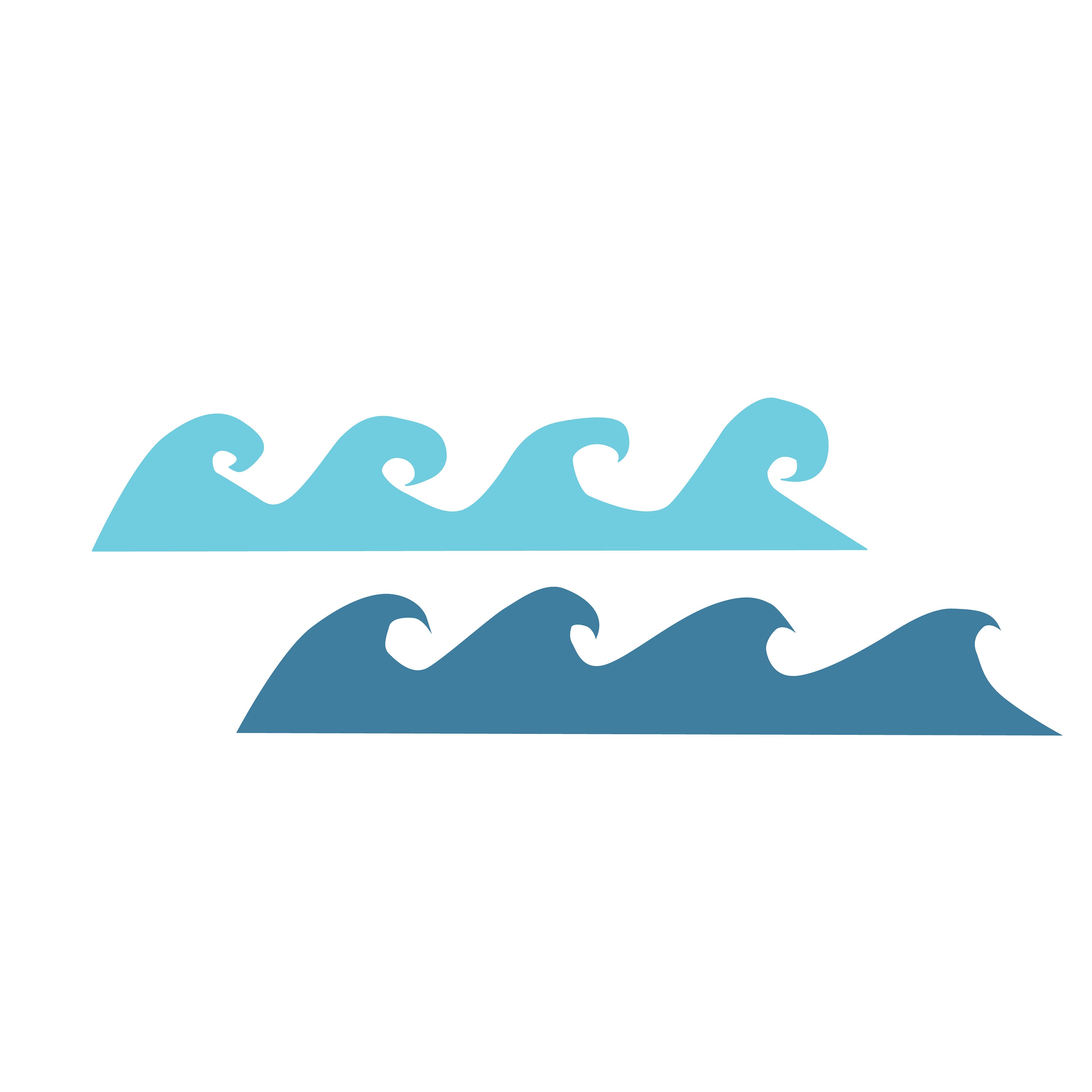 WAVES SILHOUETTE ILLUSTRATION Drawing in Svg Pdf Ai Jpg Png Dxf Format ...