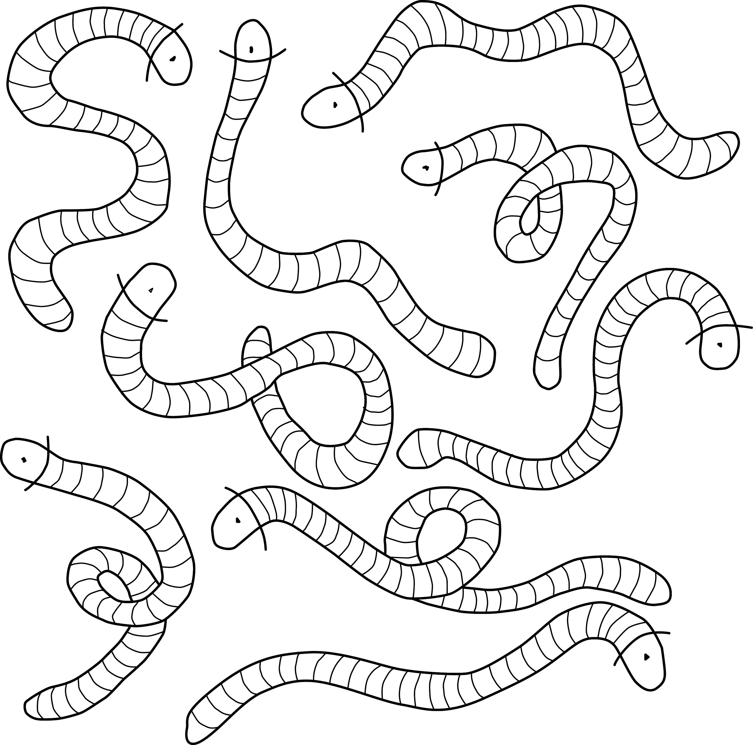 WORMS Clip Art ILLUSTRATION, Instant Download in Svg Pdf Ai Jpg Png Dxf ...