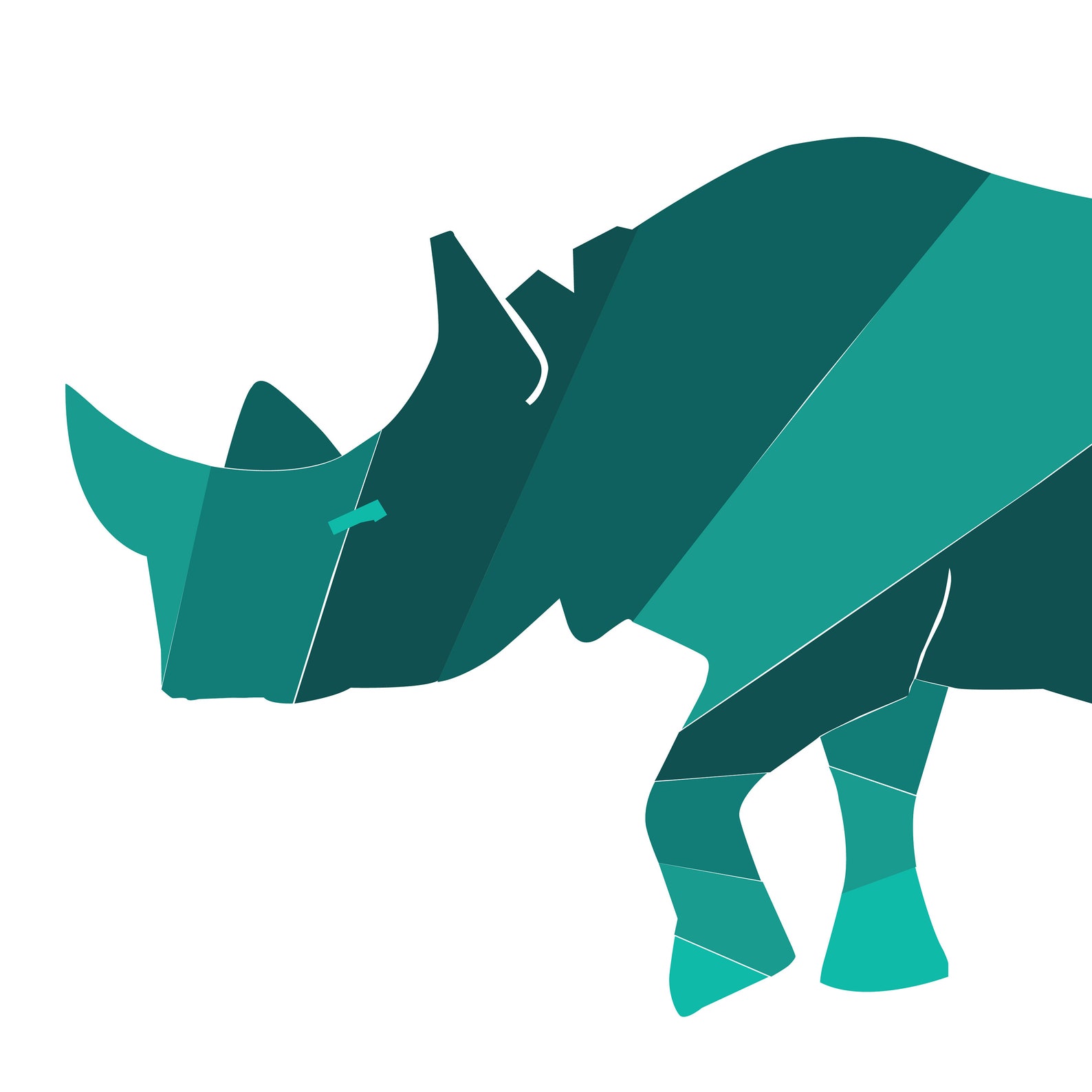 Endangered ANIMALS Clip Art ILLUSTRATION Rhinoceros Elephant Polar Bear ...