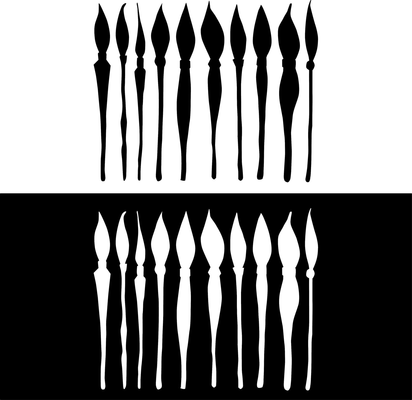 PAINT Brush SILHOUETTE ILLUSTRATIONS Drawing in Svg Pdf Ai - Etsy