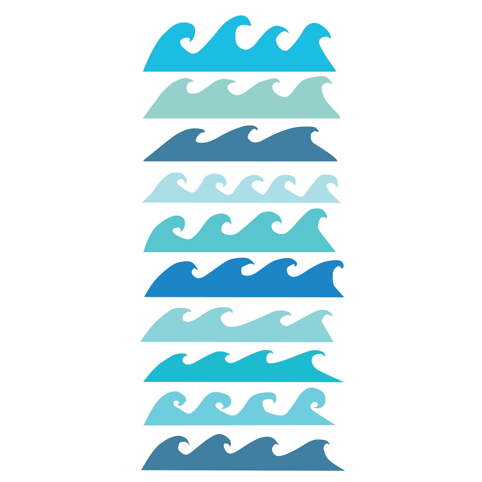 GOLVEN silhouet illustratie tekening in SVG PDF AI jpg png | Etsy Nederland