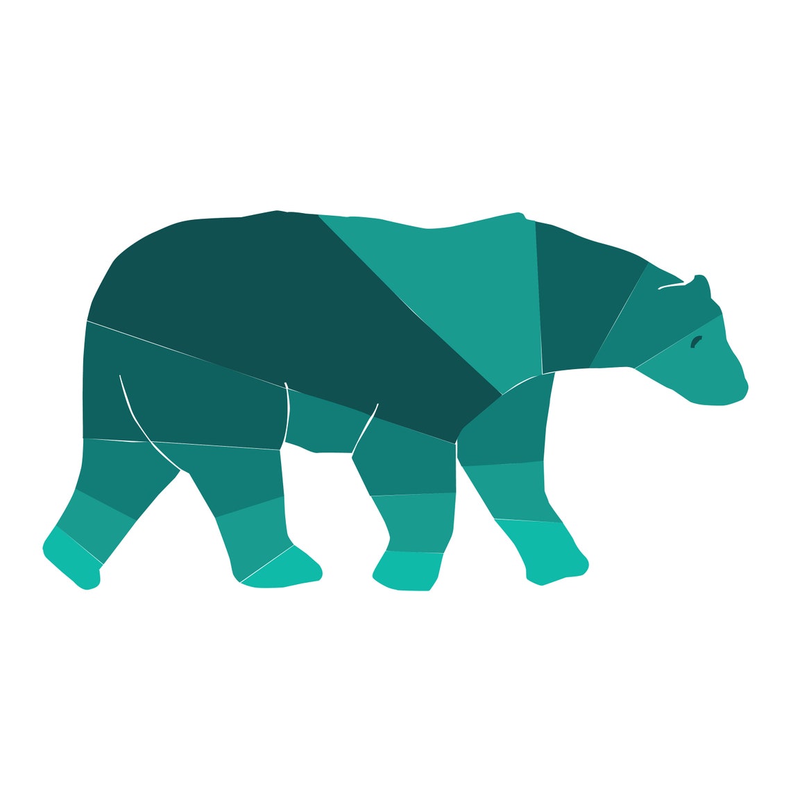 Endangered ANIMALS Clip Art ILLUSTRATION Rhinoceros Elephant Polar Bear ...