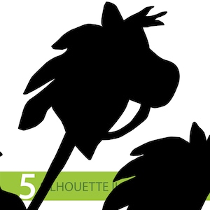 HOBBY HORSE Silhouette ILLUSTRATION, Horse on a Stick Digital File, in ...