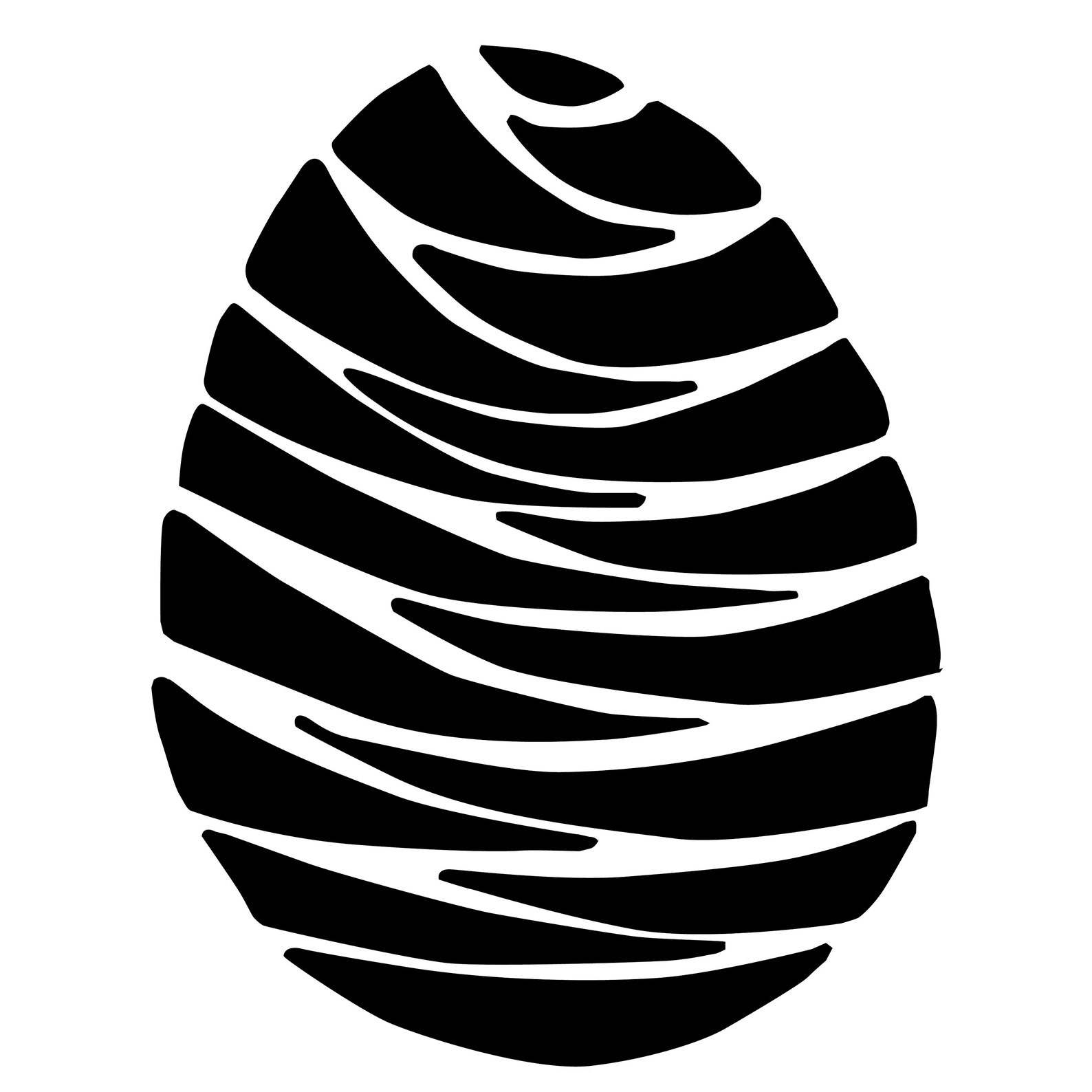 EASTER Eggs SILHOUETTE ILLUSTRATIONS, Instant Download in Svg Pdf Ai ...