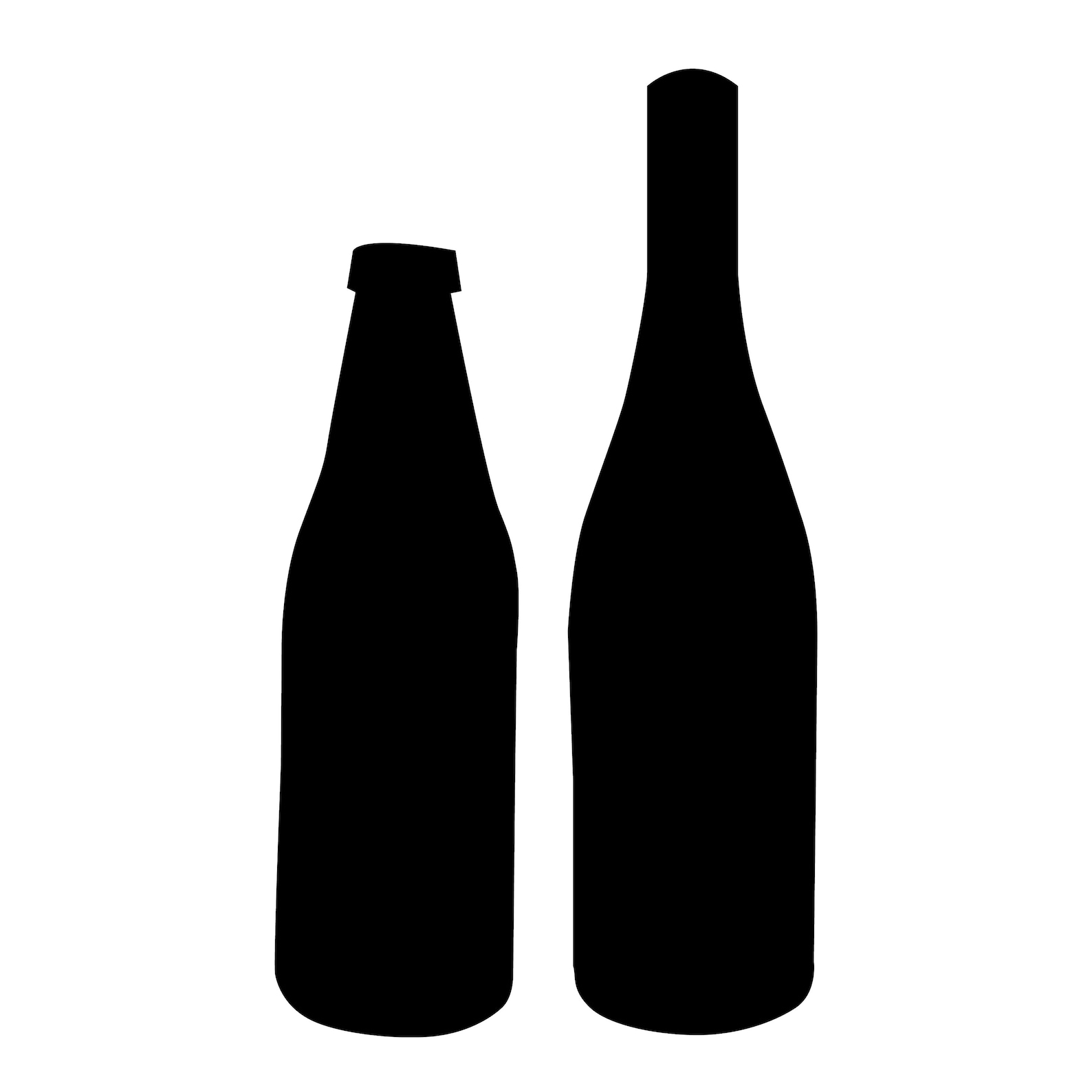 BOTTLE SILHOUETTE ILLUSTRATIONS, Instant Download in Svg Pdf Ai Jpg Png ...