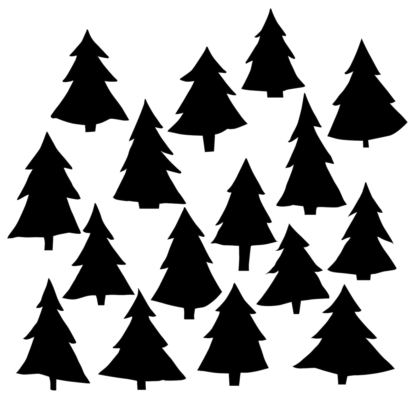 PINE Tree SILHOUETTE ILLUSTRATIONS, Trees Drawing in Svg Pdf Ai Jpg Png ...