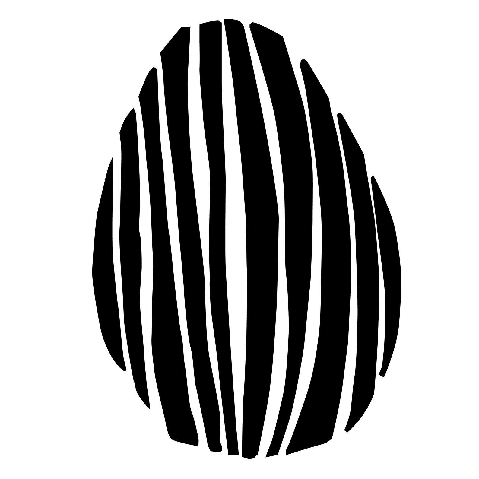 EASTER Eggs SILHOUETTE ILLUSTRATIONS, Instant Download in Svg Pdf Ai ...