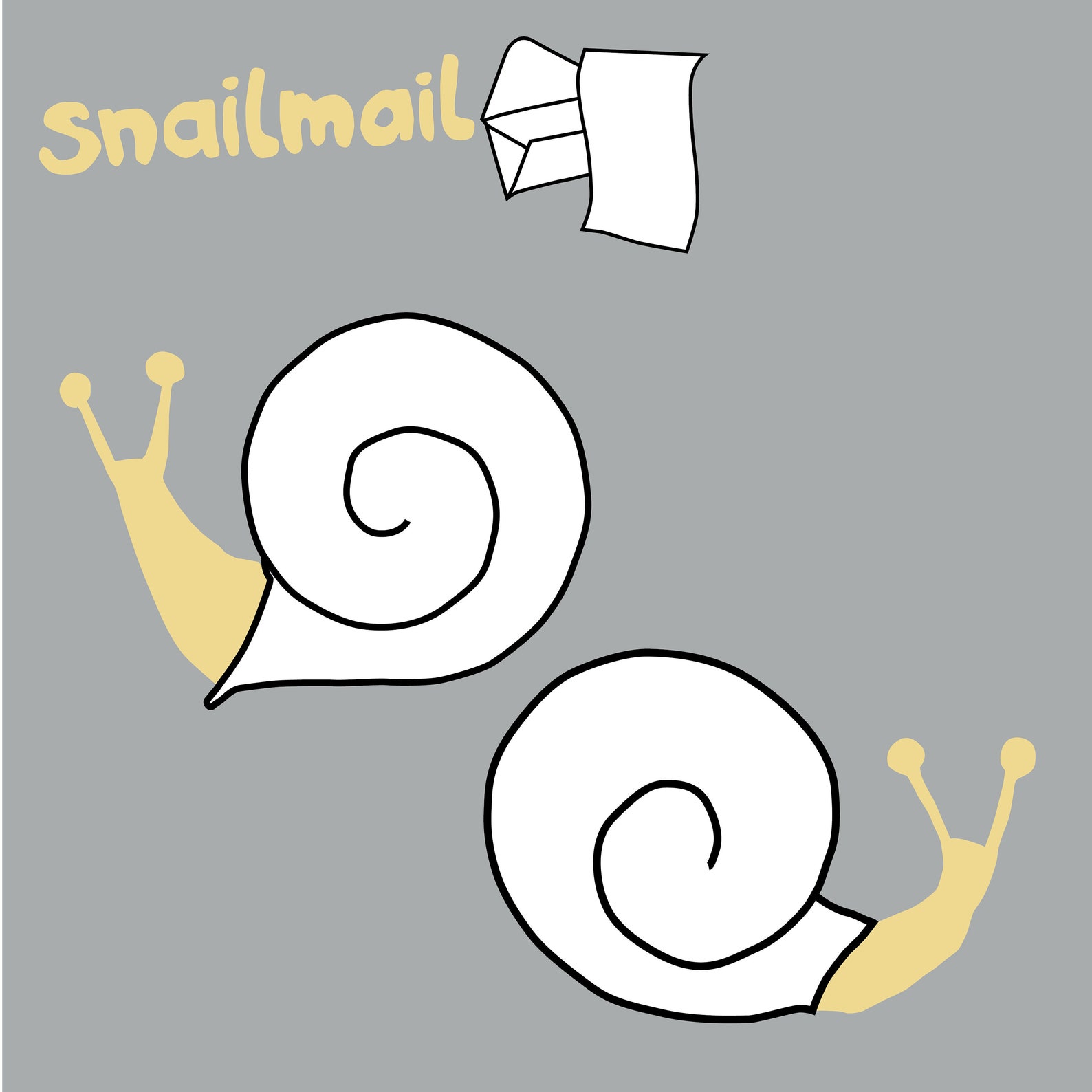 SNAIL MAIL Clip Art ILLUSTRATION, Instant Download in Svg Pdf Ai Jpg ...
