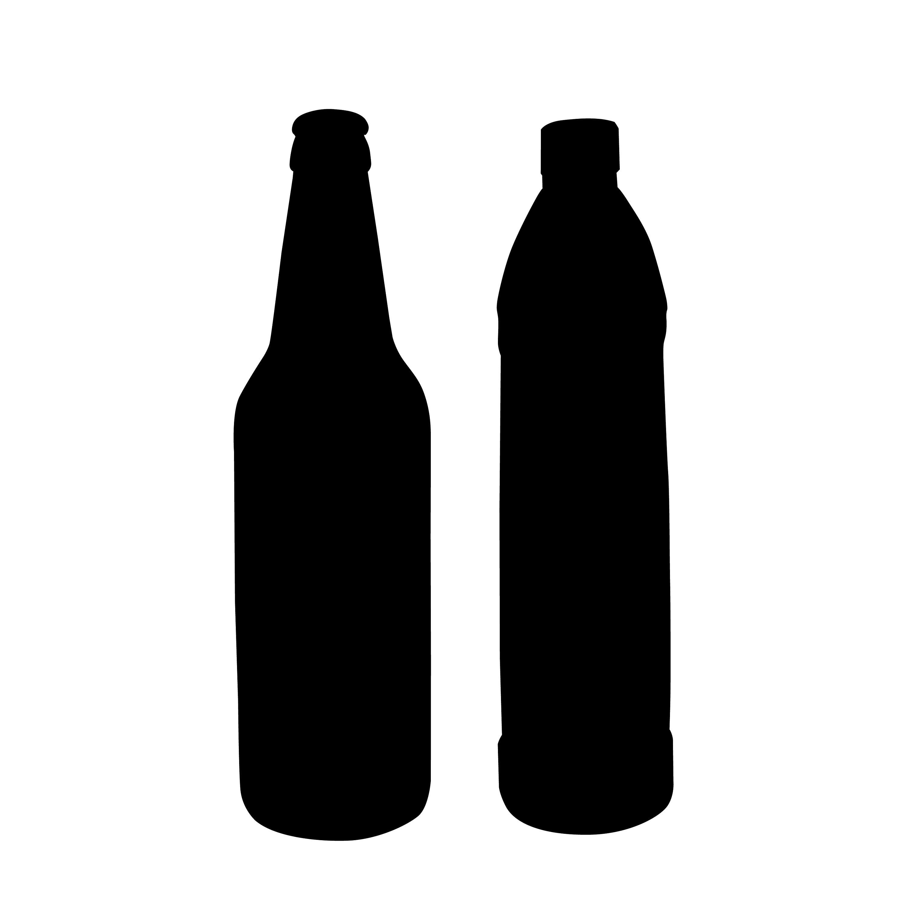 BOTTLE SILHOUETTE ILLUSTRATIONS, Instant Download in Svg Pdf Ai Jpg Png ...