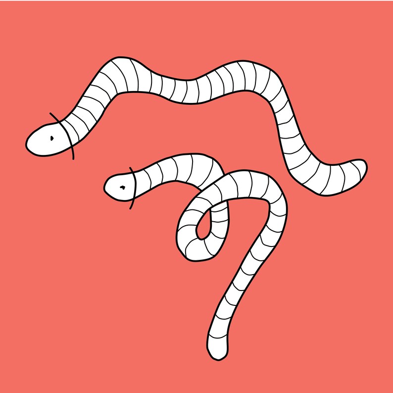 WORMS Clip Art ILLUSTRATION, Instant Download in Svg Pdf Ai Jpg Png Dxf ...