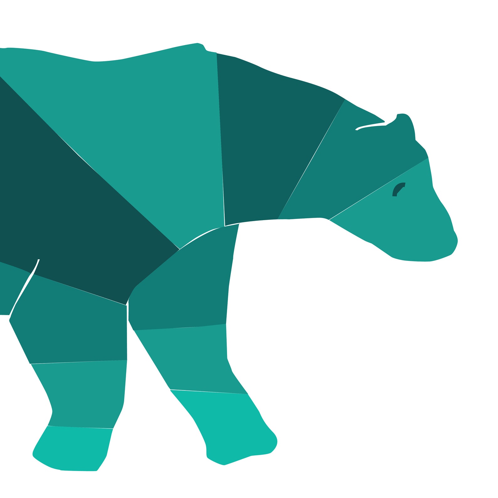 Endangered ANIMALS Clip Art ILLUSTRATION Rhinoceros Elephant Polar Bear ...